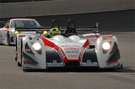 Motorsporten.dk - Le Mans Series - Kruse Pescarolo LMP2 racer brændt